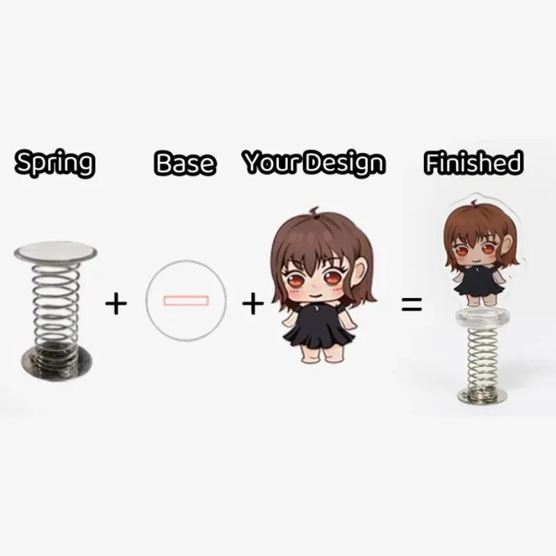 Custom Spring Shaker Acrylic Standee (Clear Style) - Otaku Gift Store